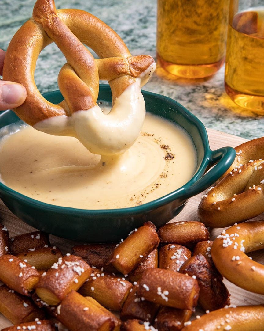 Beer Cheese Recipe With Pretzels | Ain't Too Proud To Meg