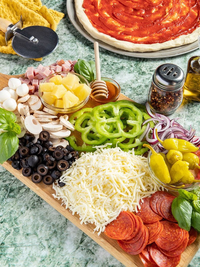 Popular Pizza Topping Bar Ideas | Ain't Too Proud To Meg